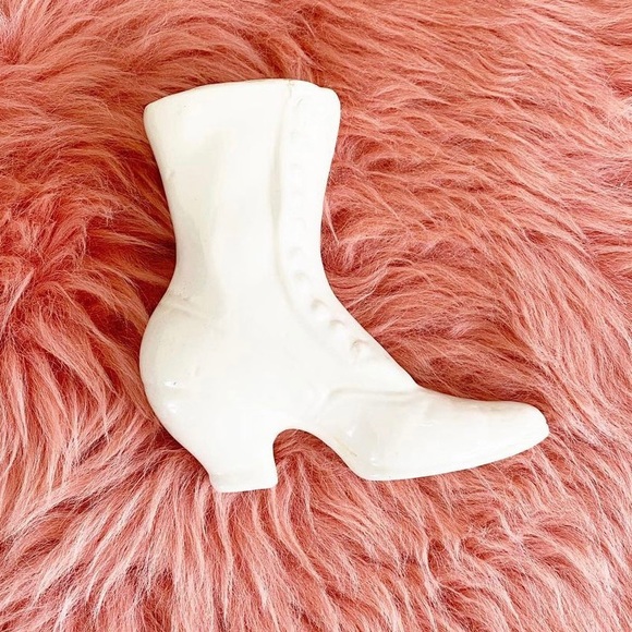 Vintage | Accents | Vtg Bisque Porcelain Victorian Boot | Poshmark
